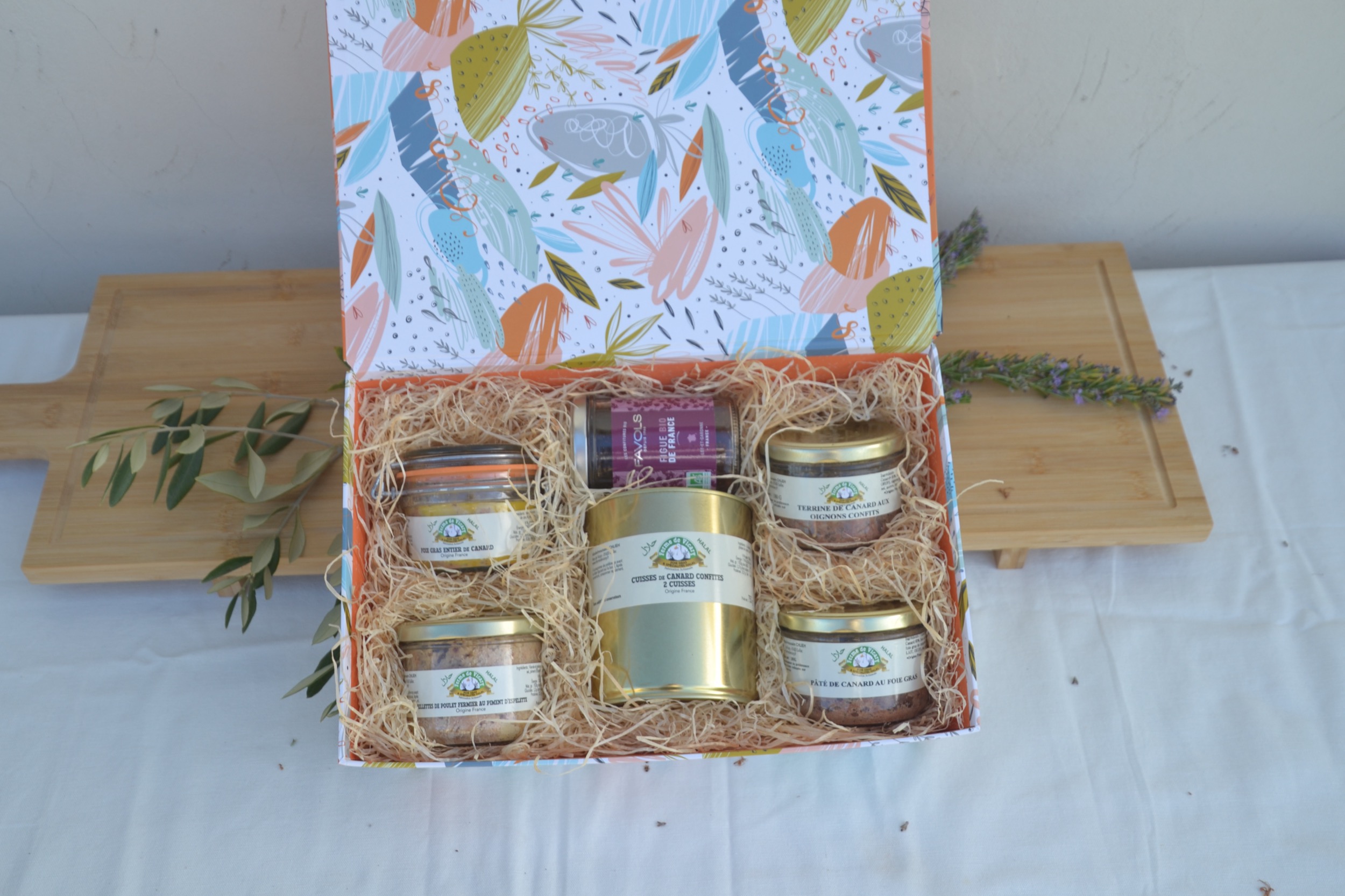 Coffret gourmandises halal - Foie gras halal La ferme de Vicary