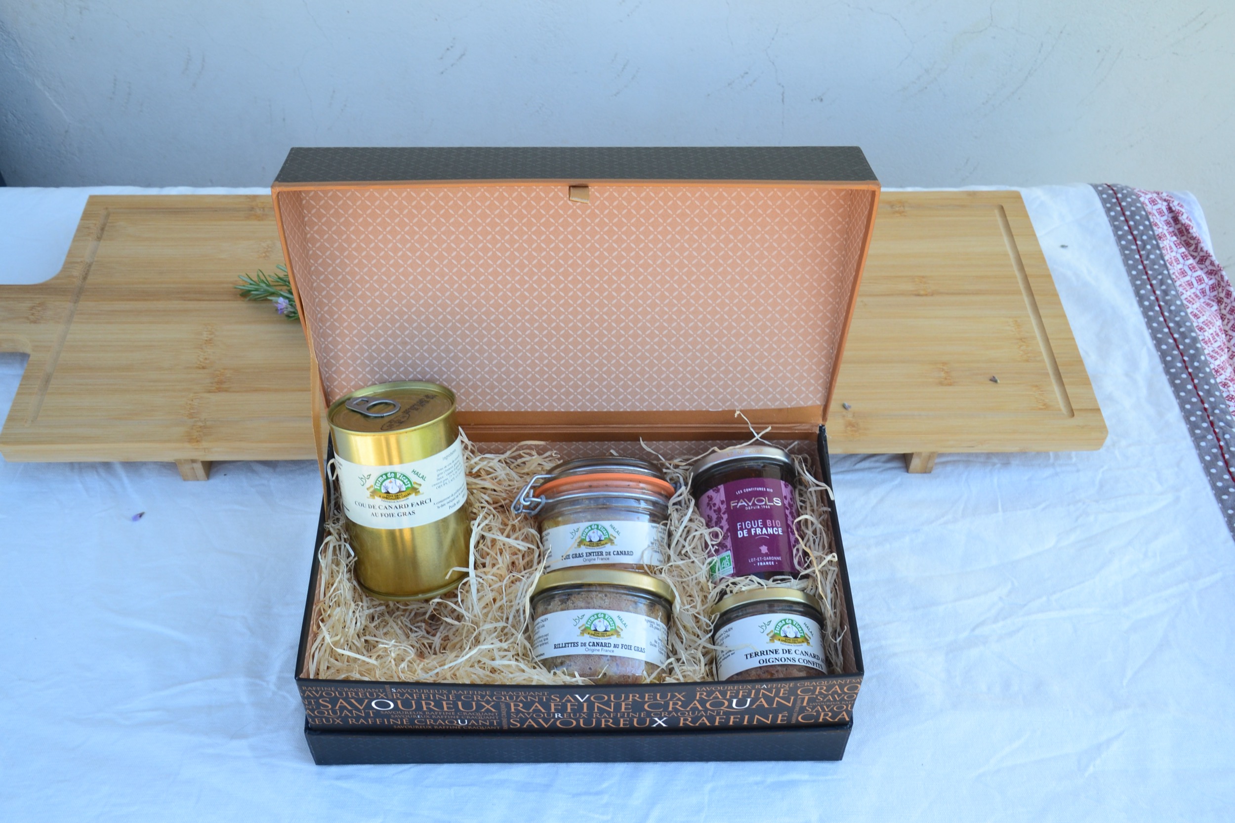Coffret cadeau halal prestige - Foie gras halal La ferme de Vicary